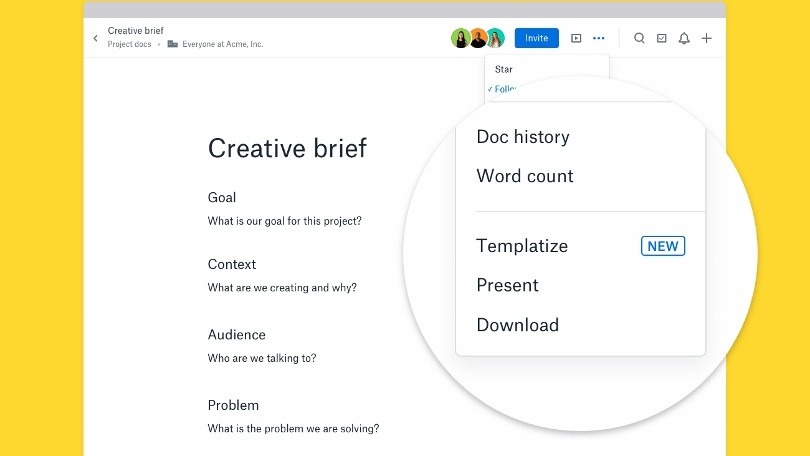 You Can Now Turn Any Doc Into a Dropbox Paper Template | MTRGO